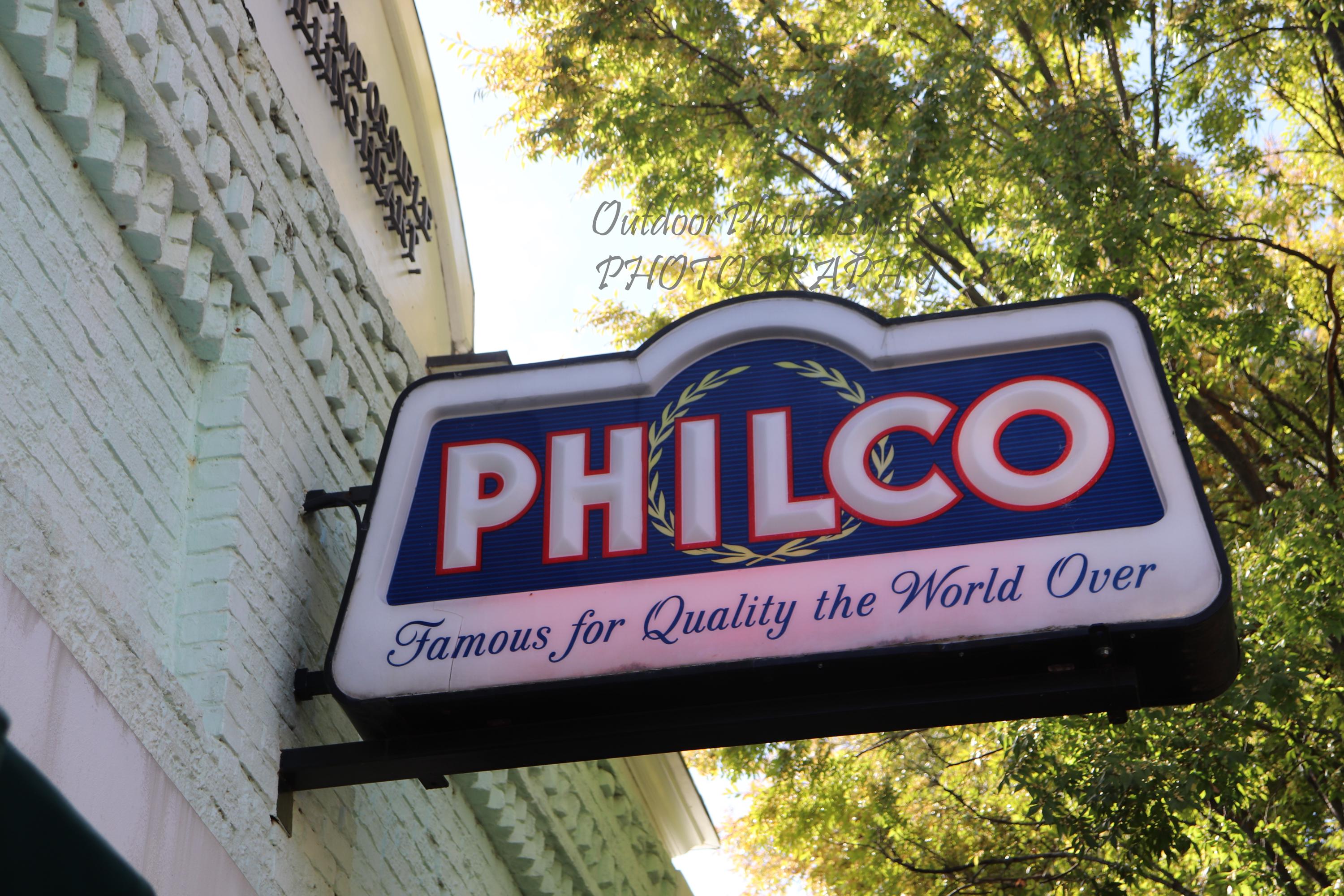 Vintage Philco Sign, Philco Was a Pioneer in Producing Batteries ...
