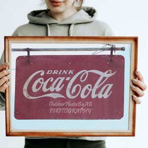 Vintage Coca Cola Sign, Coke Sign, Outdoorphotosbyab, Instant Download ...