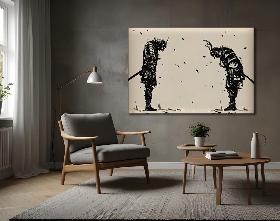 Samurai Canvas Poster, Samurai Poster, Japanese Poster, Gamer Gifts ...