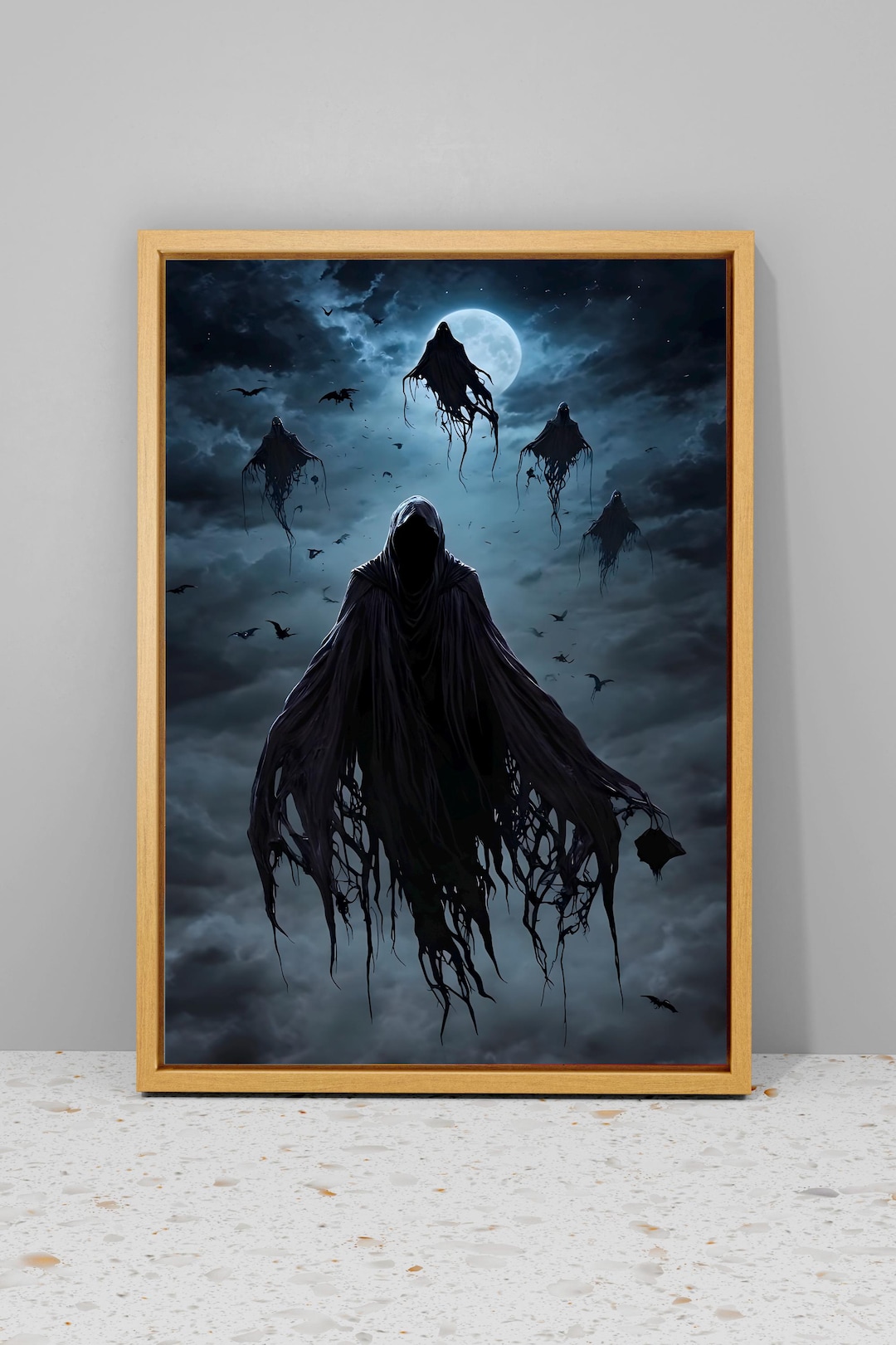 Flying Dementors Movie Poster: Dark Academia Gothic Wall Art - Etsy
