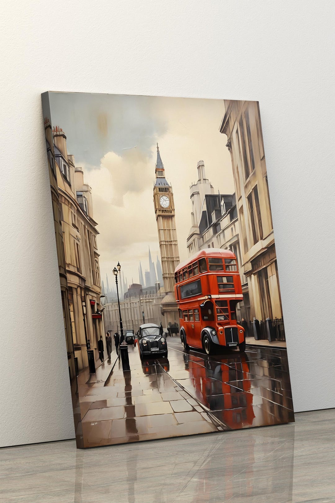 London Painting Canvas, London Wall Art, England Art Print, London Wall ...