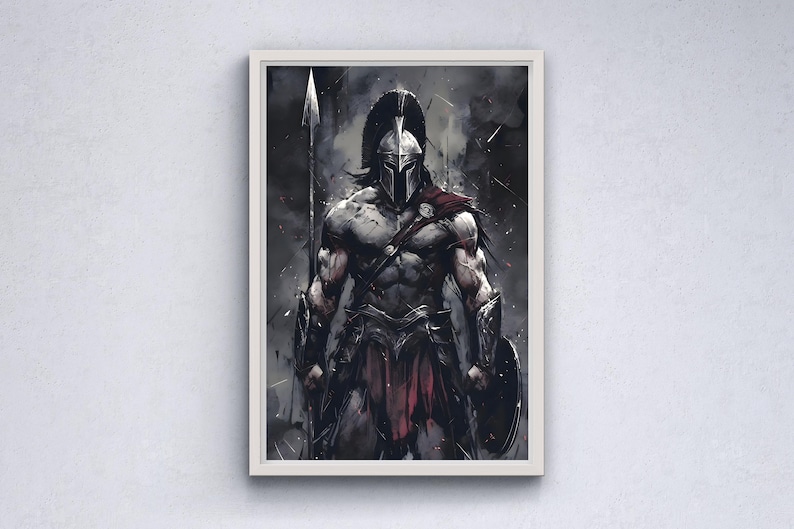 Spartan Soldier, Gladiator Canvas Print, Spartan Soldier Canvas ...