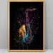 Saxophone Poster, Jazz Music Wall Art, Colorful Saxophone Poster ...