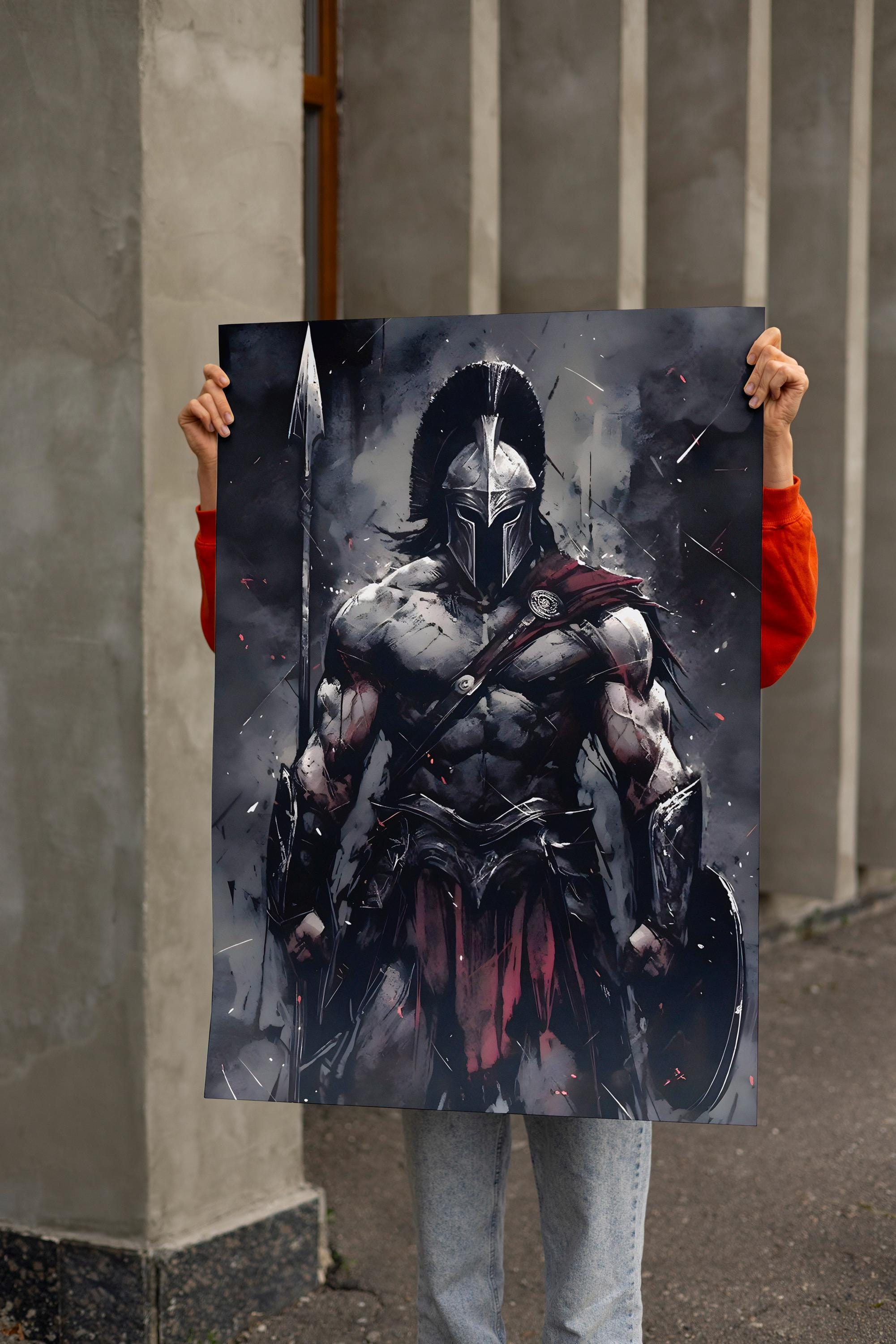 Spartan Soldier, Gladiator Canvas Print, Spartan Soldier Canvas ...