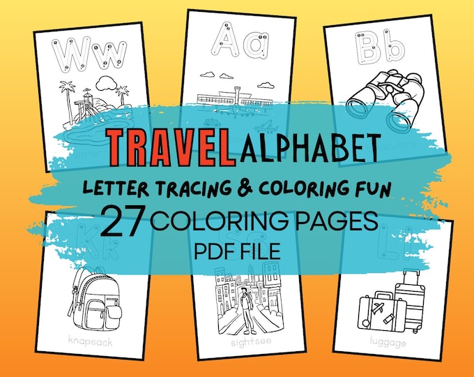 Alphabet Passport Printable, Learning Letters Coloring Pages, Kids ...