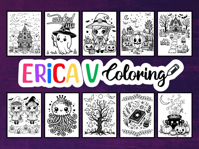 58 Halloween Coloring Pages Cute, Bold, Spooky Illustrations, Printable ...
