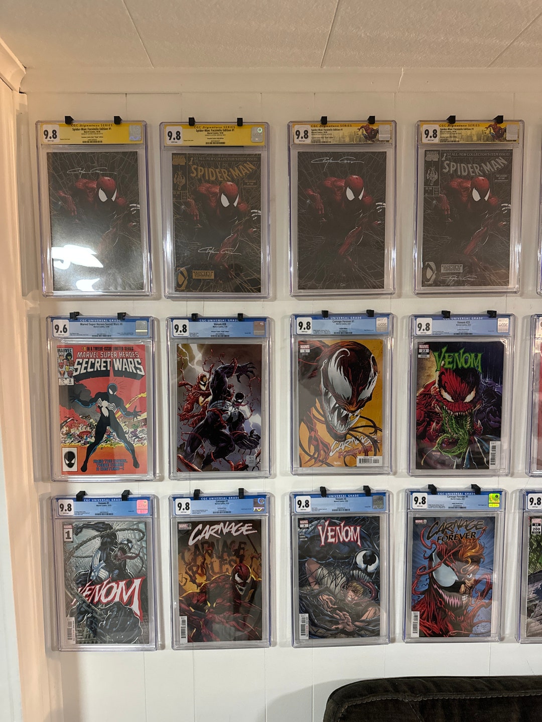 Comic Book Wall Holders for Cgc Cases - Etsy