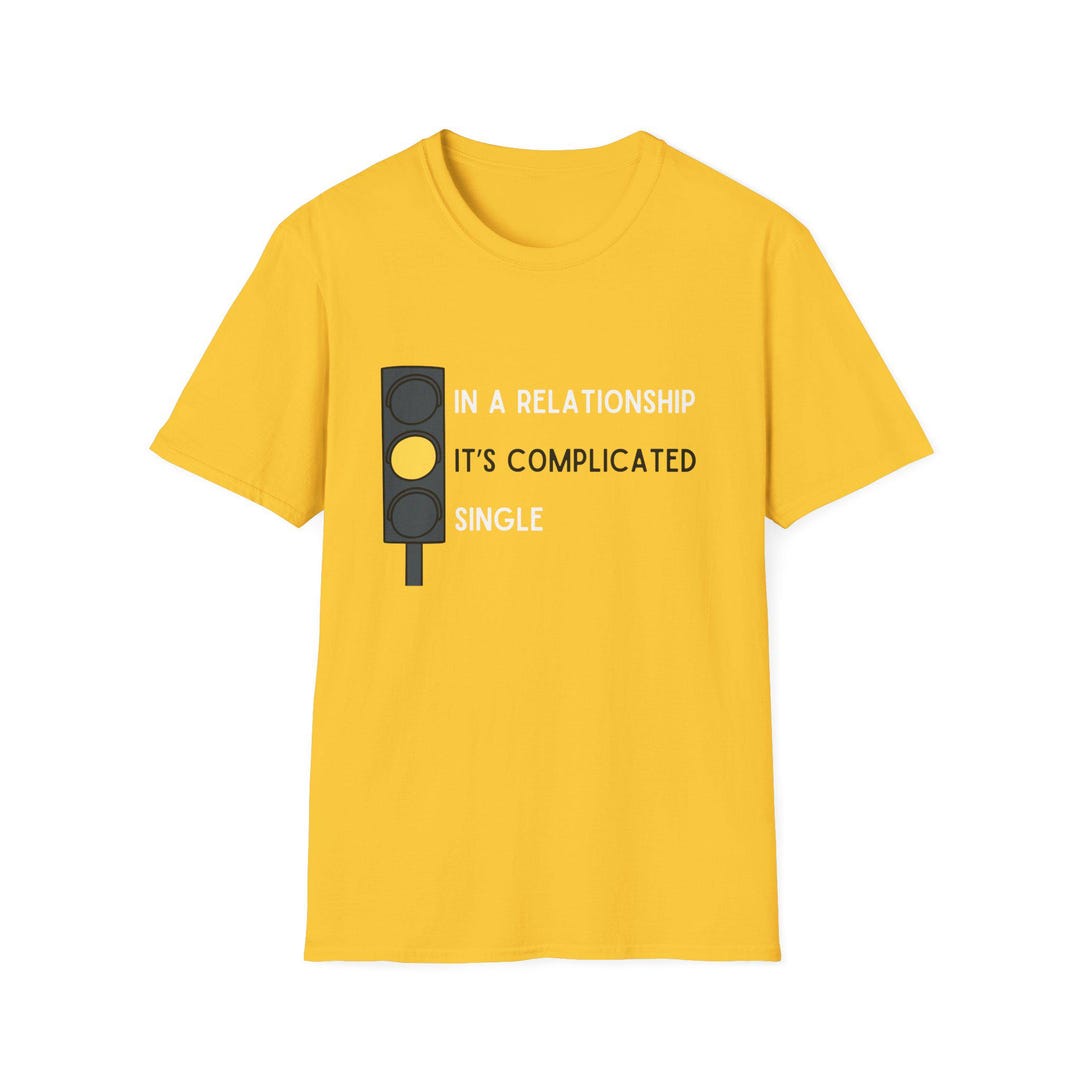 Stoplight Yellow It's Complicated T-shirt - Etsy