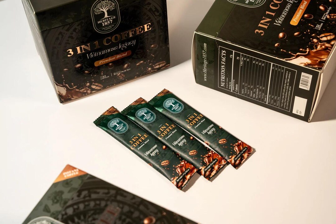 Vietnamese Robusta Instant Coffee: Heritage 1857, 32 Single-serve ...