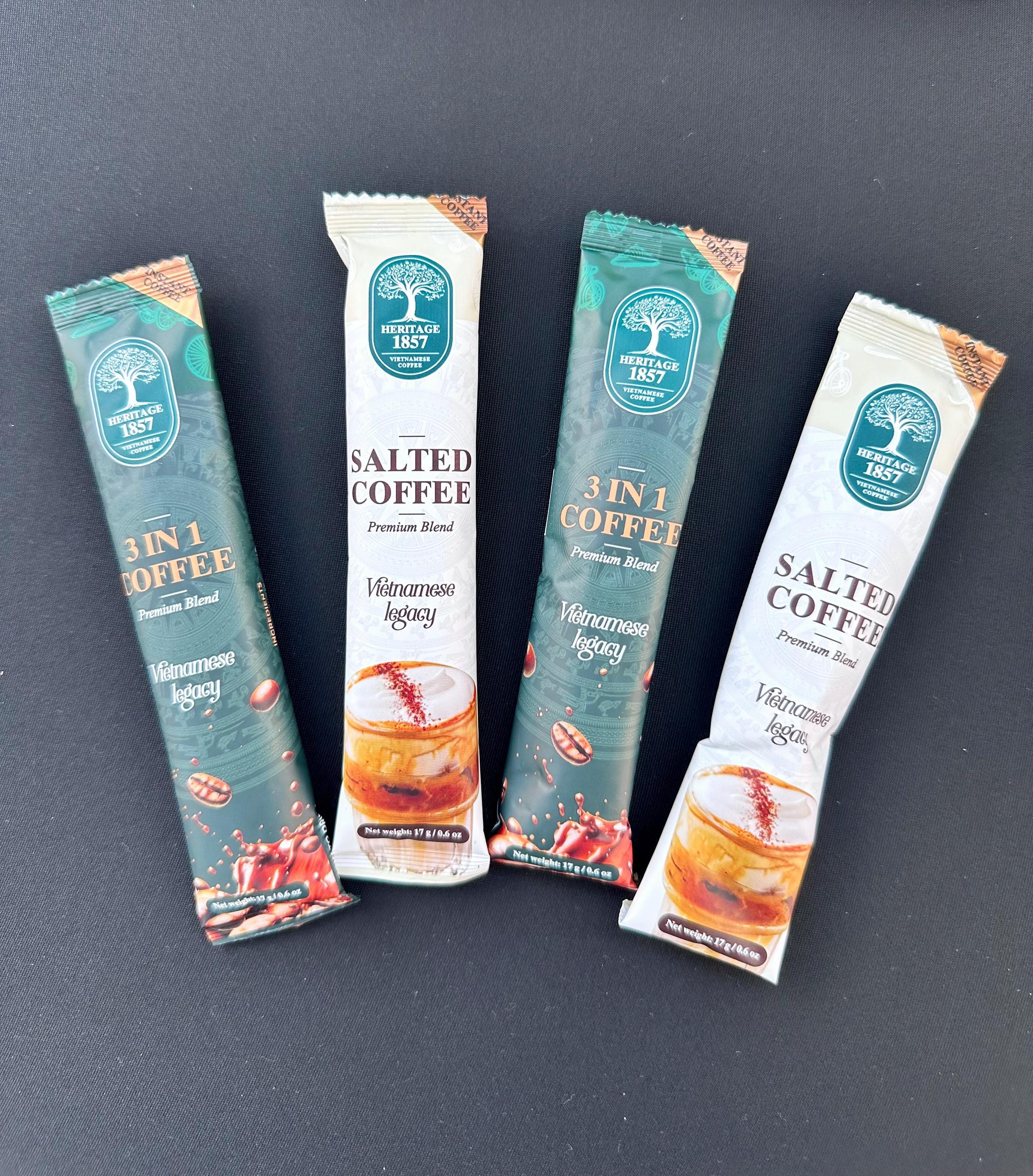 Heritage 1857 Vietnamese Coffee Sample Pack: Salted, 3-in-1, or Coconut ...
