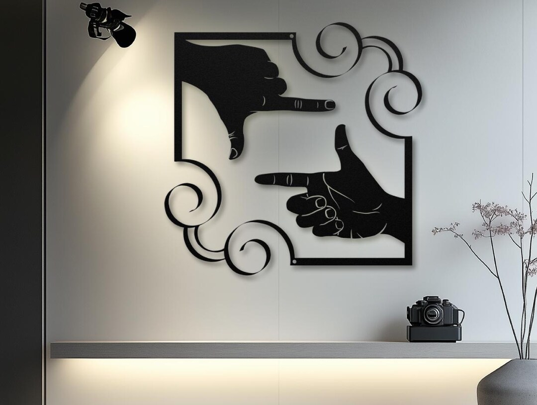 Filmmaker Hands Frame Metal Wall Art, Custom Filmmaker Decor - Etsy