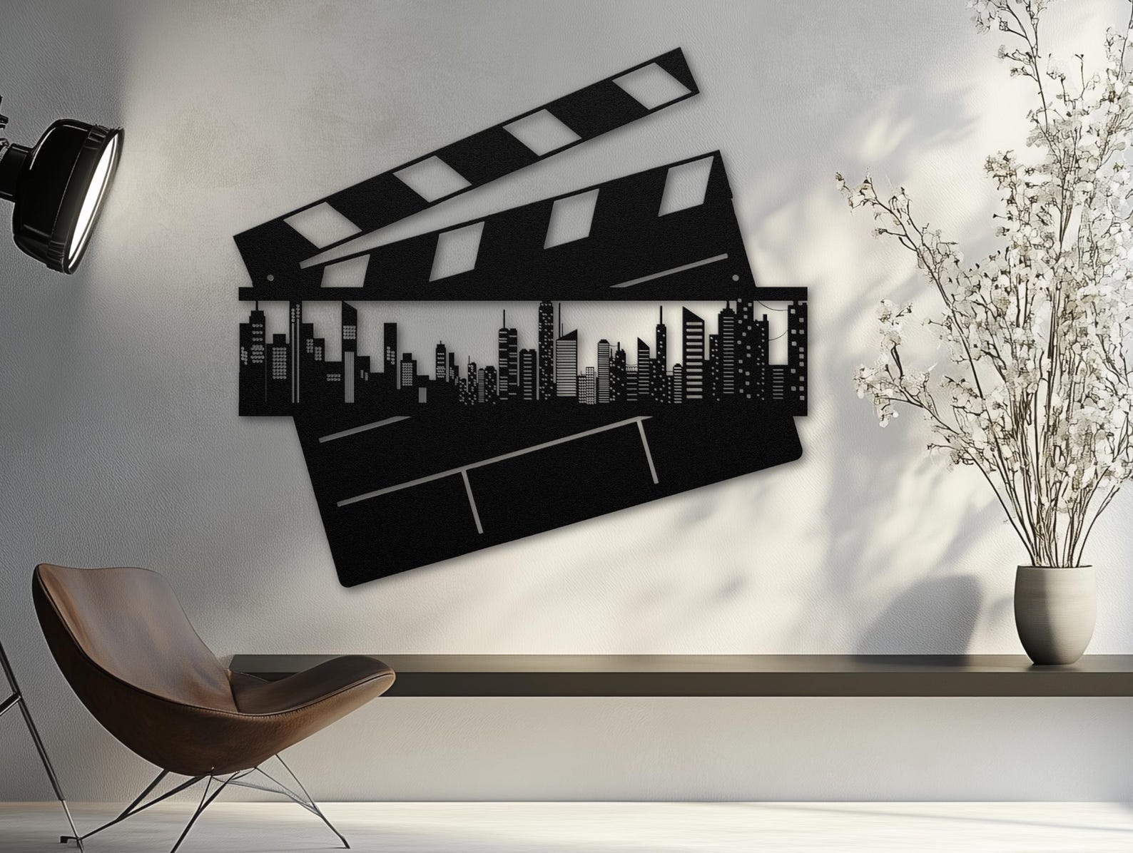 Filmmaker City Slate Metal Wall Art, Custom Filmmaker Decor ...