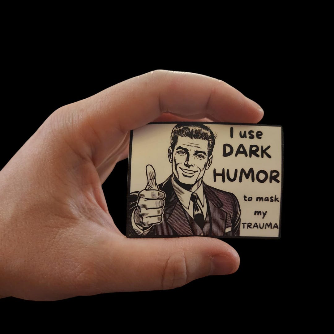 Vintage Dark Humor Sticker - Unique Retro Sticker - Matte Finish ...