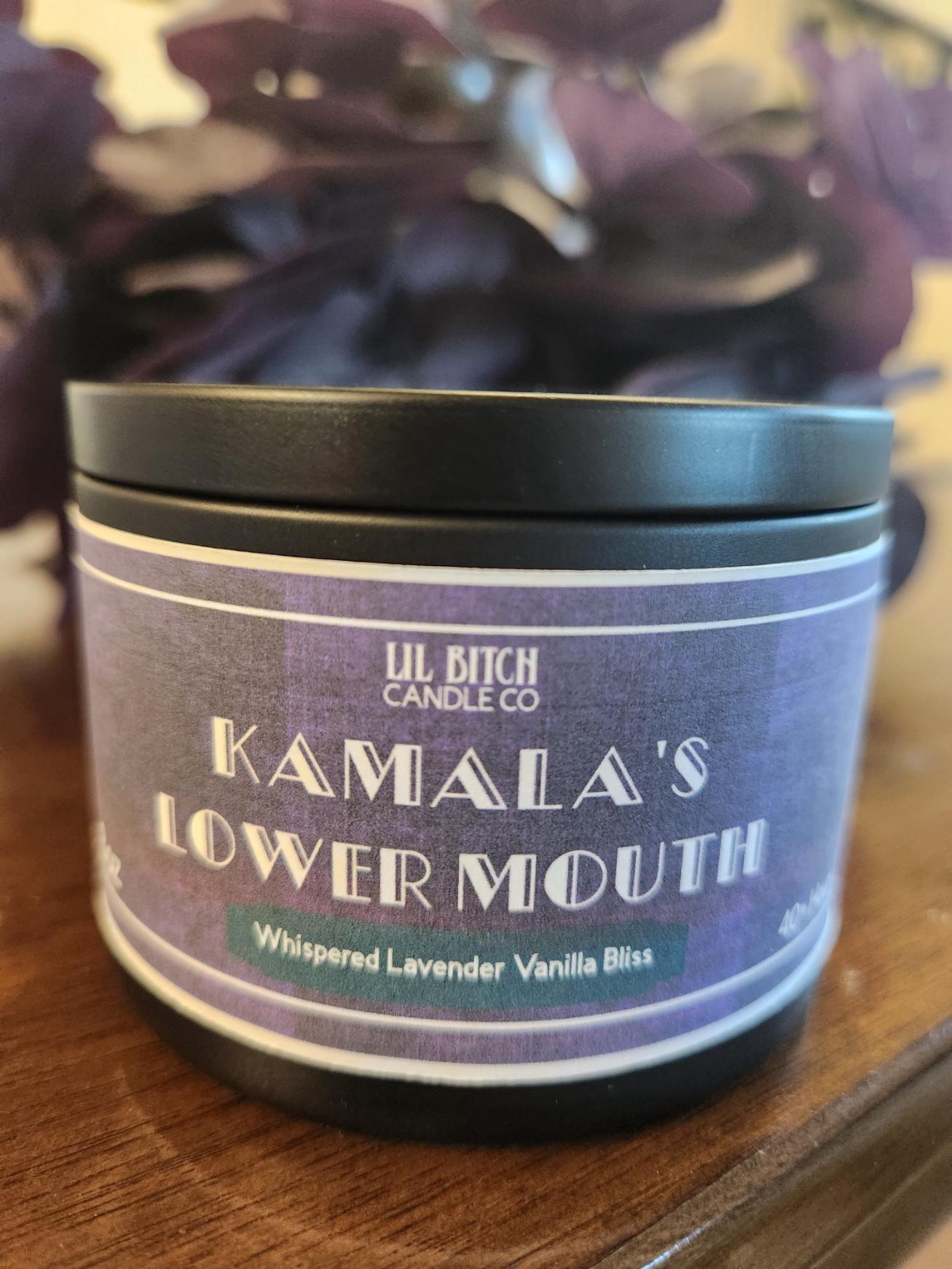 Kamala's Lower Mouth Candle Lavender & Vanilla Scent, Relaxing Handmade ...