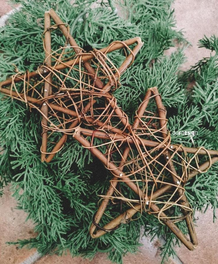 Star Door Wreath Decor Rustic Star Shape Ornament Christmas Decor ...