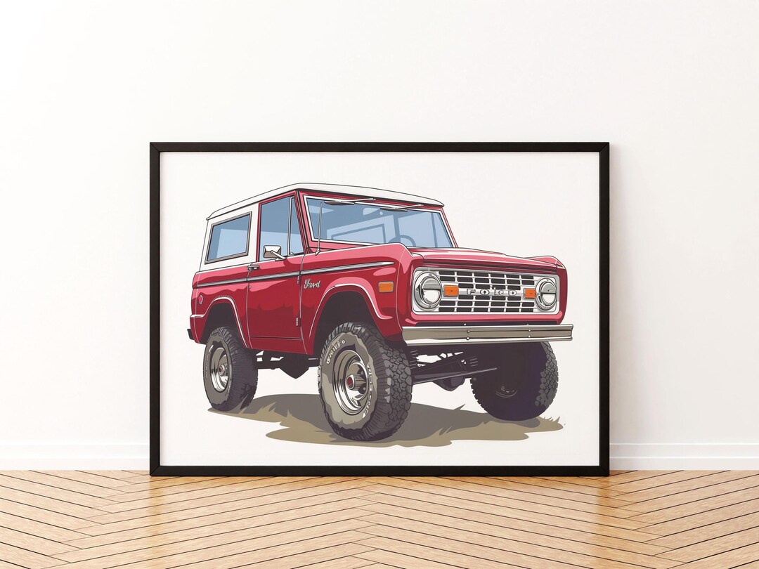 Red Suv Art, Car Printable Art, Suv Digital Print, Suv Toddler Decor ...