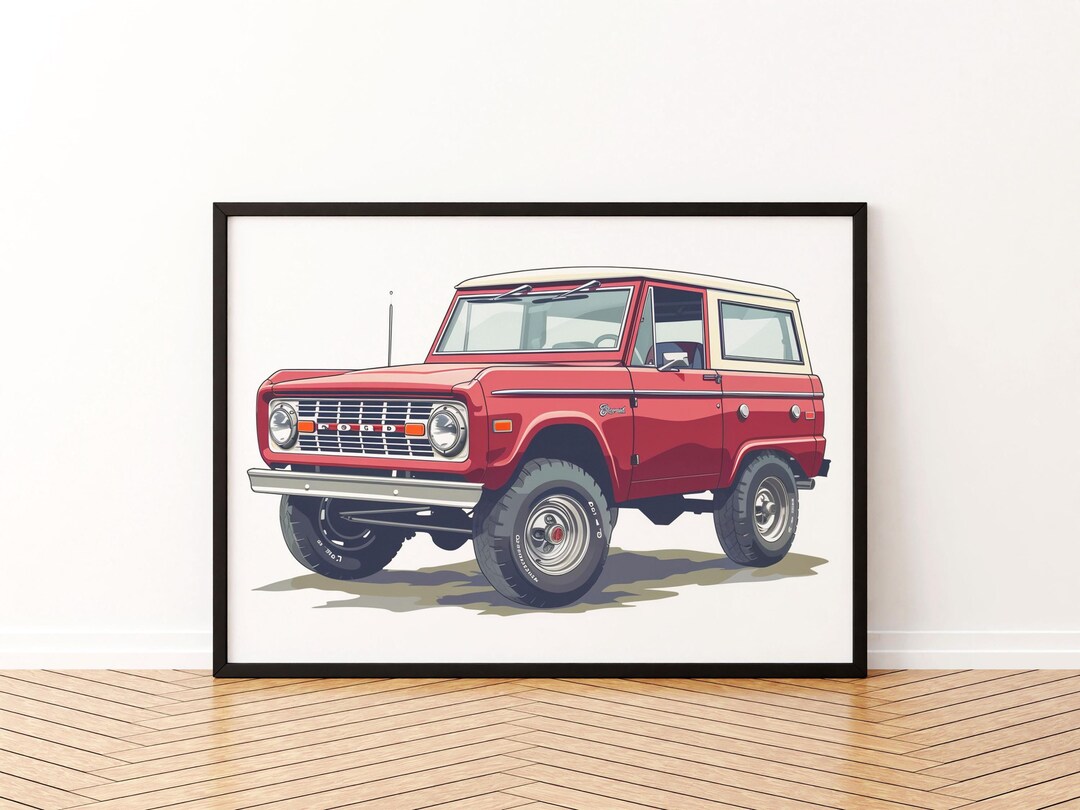 Suv Printable Art, Suv Wall Art, Car Abstract Print, Red Suv Decor, Suv ...