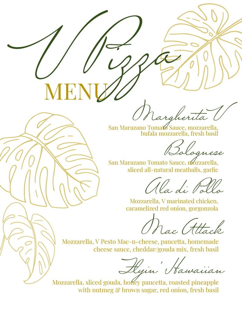 Printable Wedding Sign, Wedding Menu Sign, Modern Wedding Welcome Sign ...