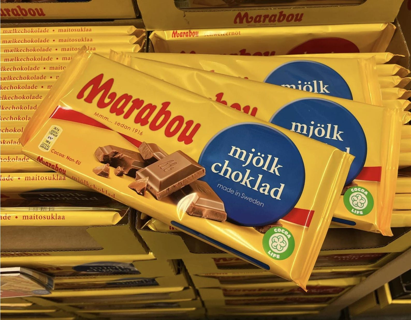 MILK CHOCOLATE Marabou 200g 3 600g - Etsy