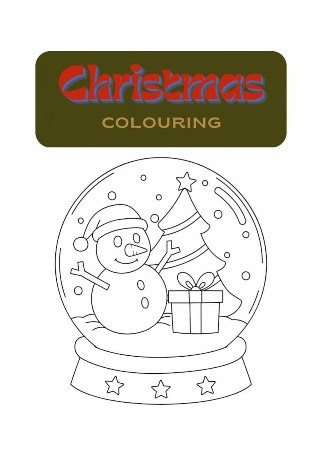 Christmas Time, Christmas Drawing, Christmas Coloring Page, Printable ...