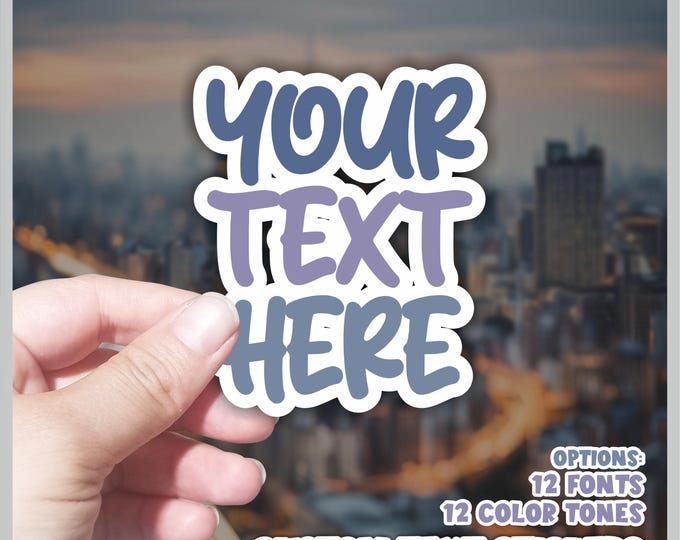 Custom Sticker Corporate Gift Sticker Welcome Package Custom Text ...