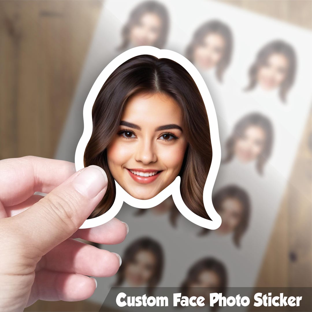 Custom Photo Stickers – Personalized Face Stickers – Face Stickers for ...
