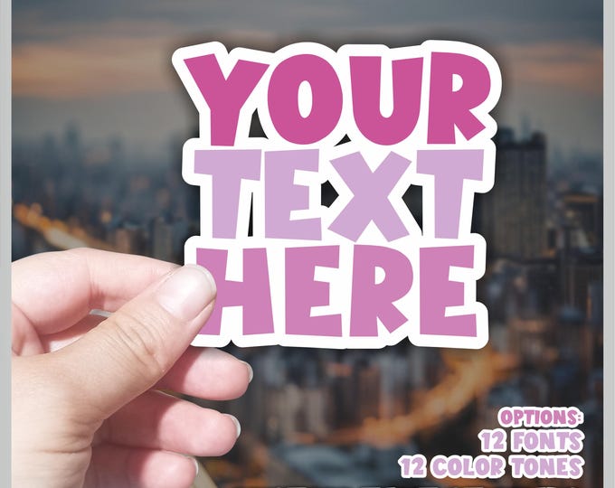 Custom Sticker Corporate Gift Sticker Welcome Package Custom Text ...