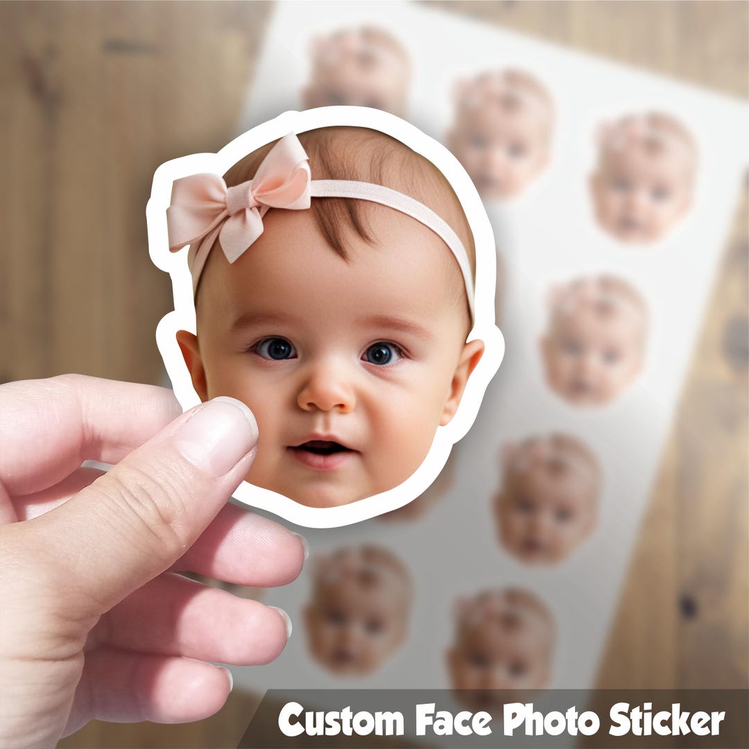 Custom Face Stickers – Personalized Face Stickers – Custom Photo ...