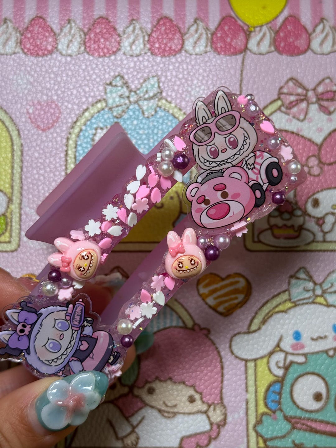 Handmade X Pop Mart Charm Hair Claw - Medium Luxe Pink Ombré the ...