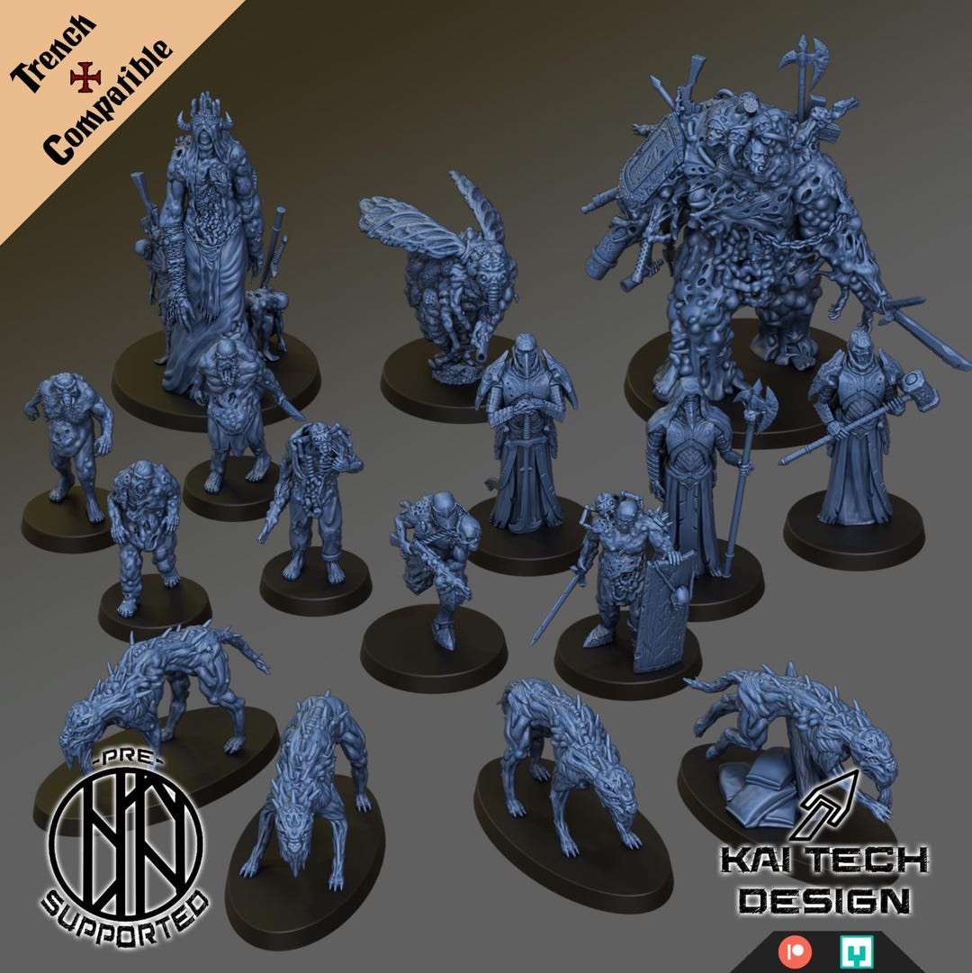 Trench Crusade Compatible Black Grail Warband (kaitech Design) - Etsy