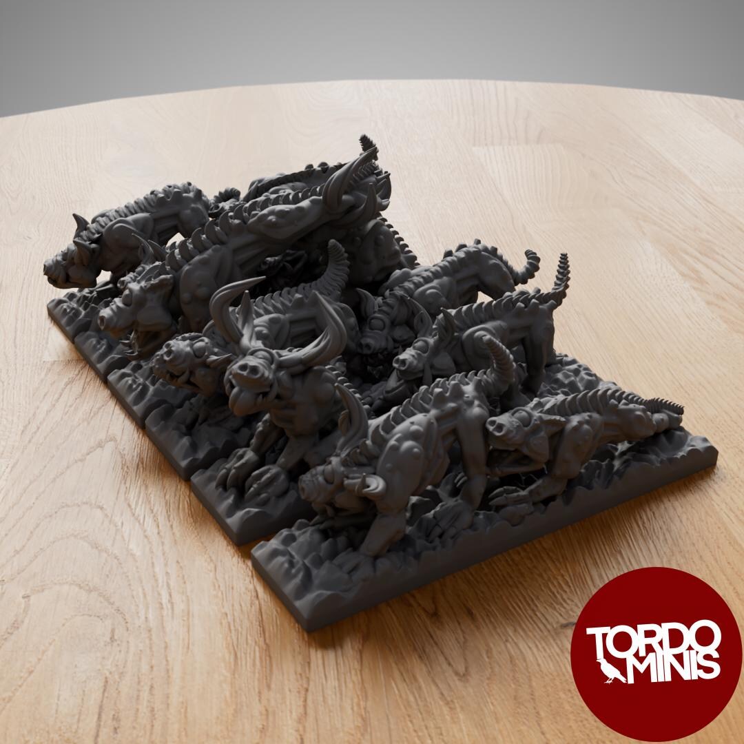 Infection Demon Hounds (tordo Minis) 10mm/15mm/20mm/28mm - Etsy
