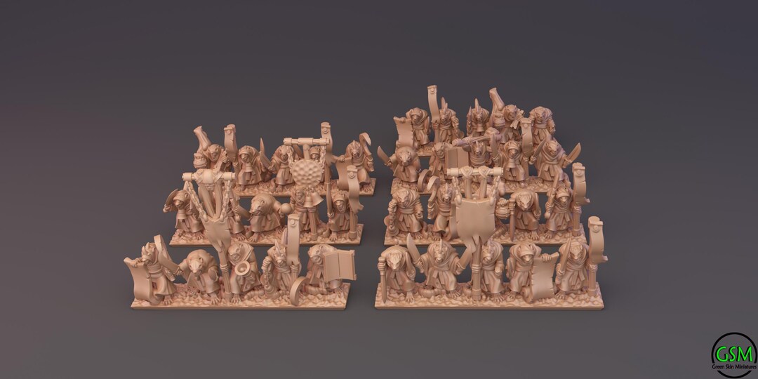 Ratmen Monks (green Skin Miniatures) 10mm/15mm/20mm/28mm - Etsy UK