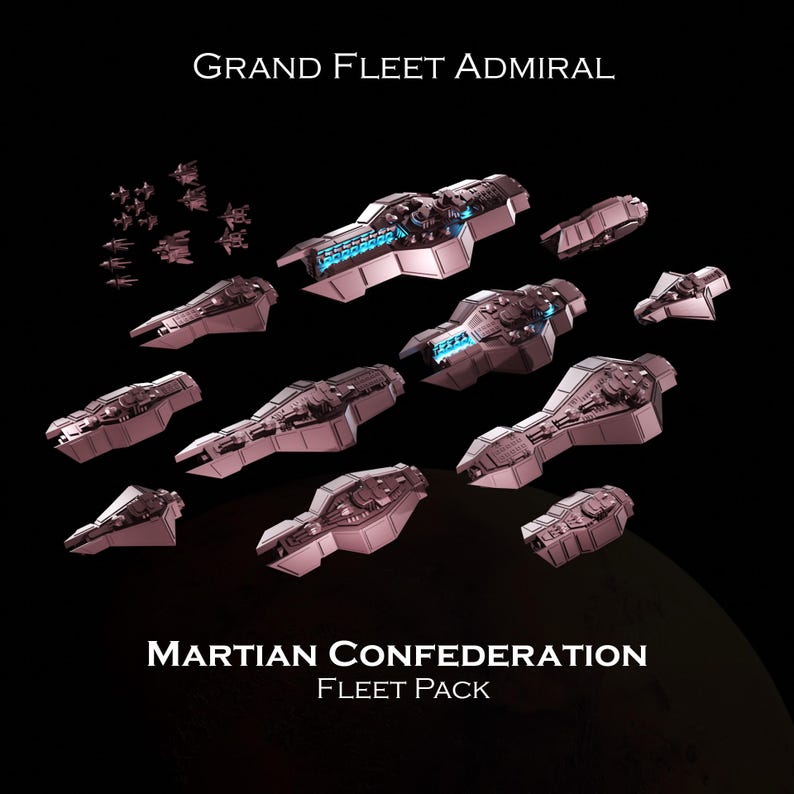 Grand Fleet Admiral - Martian Confederacy Fleet Builder - Etsy