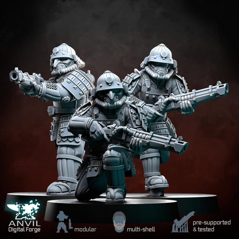 Dieselpunk Japanese Shugendo Exorcist Warband (papsikel Miniatures) - Etsy
