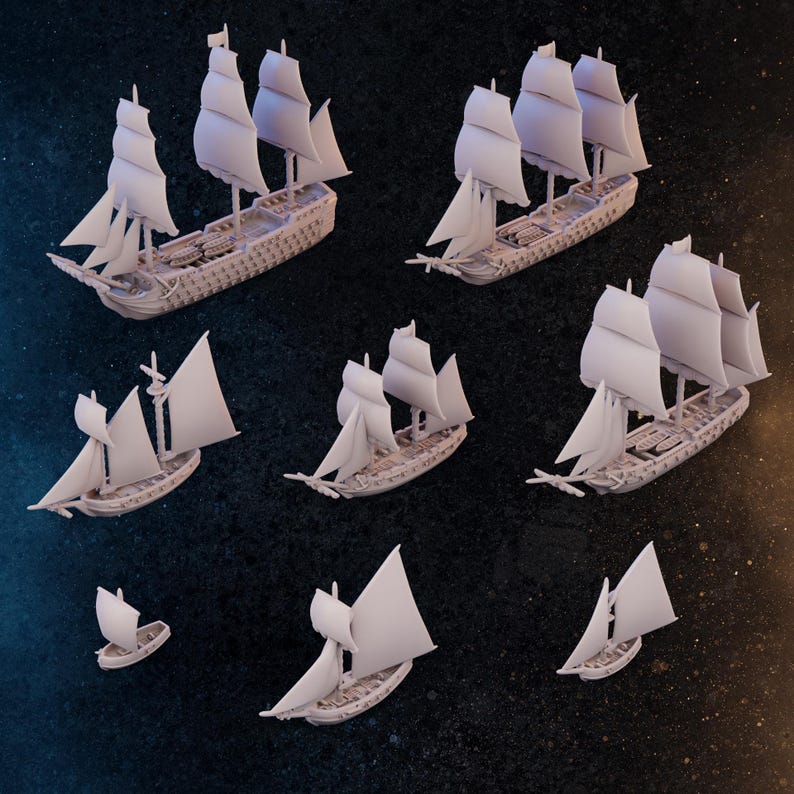 16th/17th Century Fleet Builder (1-1200/1-600/1-700) - Etsy