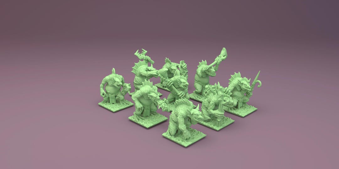 Orc Troll Mercenaries (green Skin Miniatures) 10mm - Etsy