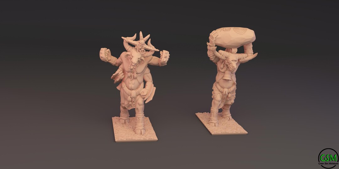 Beastfolk Giant Minotaurs 10mm/15mm/20mm/28mm - Etsy
