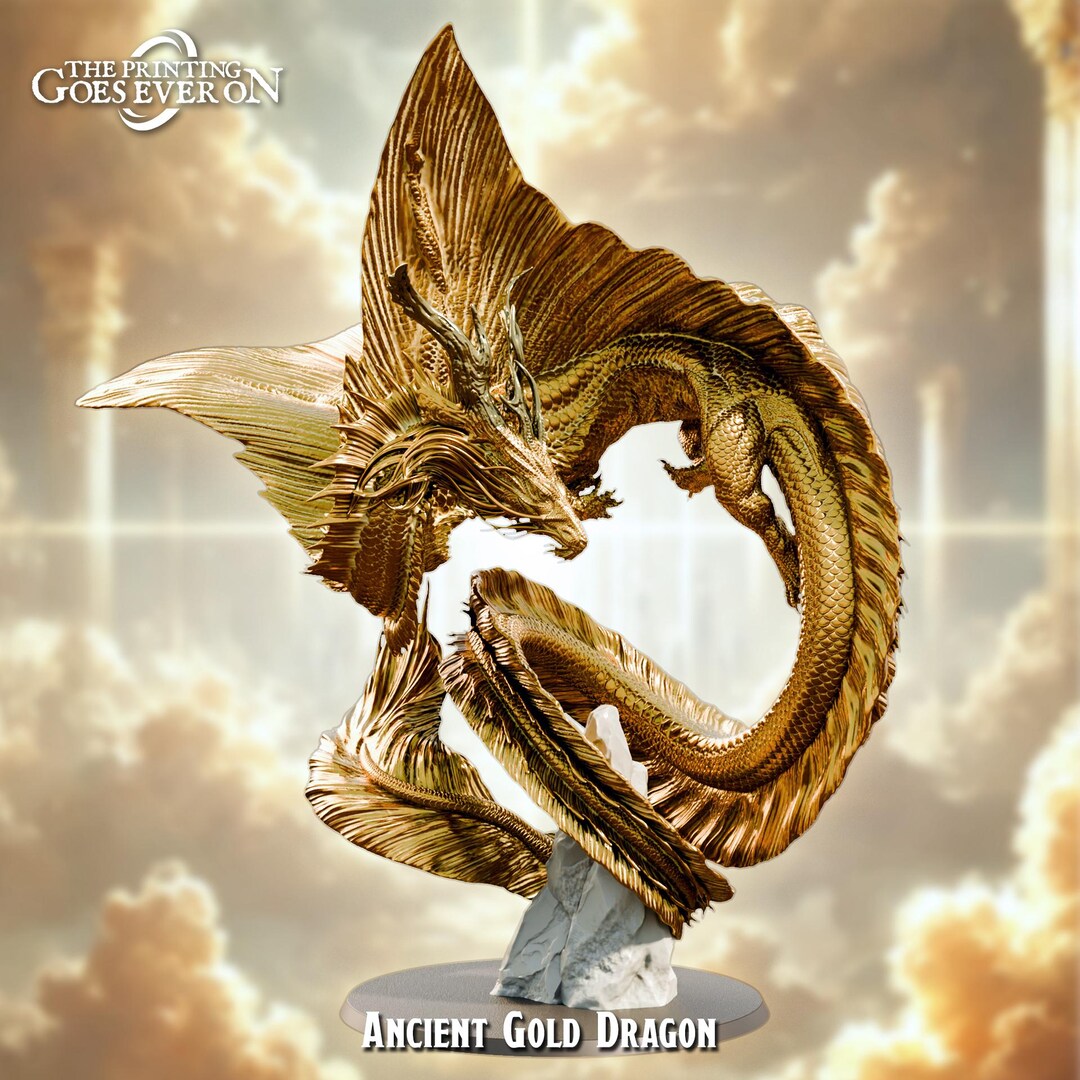 Ancient Gold Dragon (rift Riders - the Printing Goes Ever On) 28mm/32mm ...