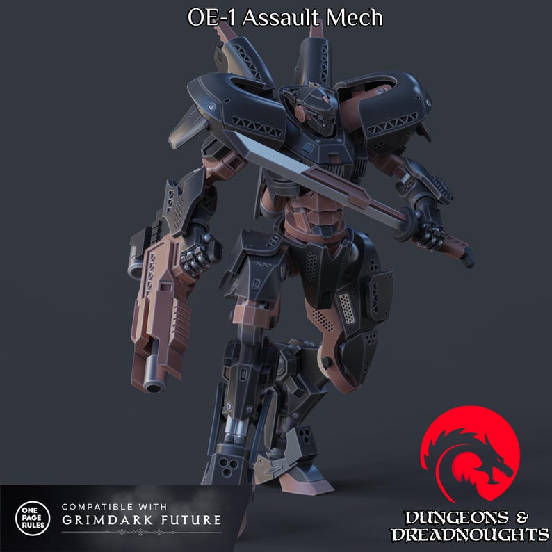 Oe-series Assault Mechs (dungeons and Dreadnoughts) 28mm - Etsy
