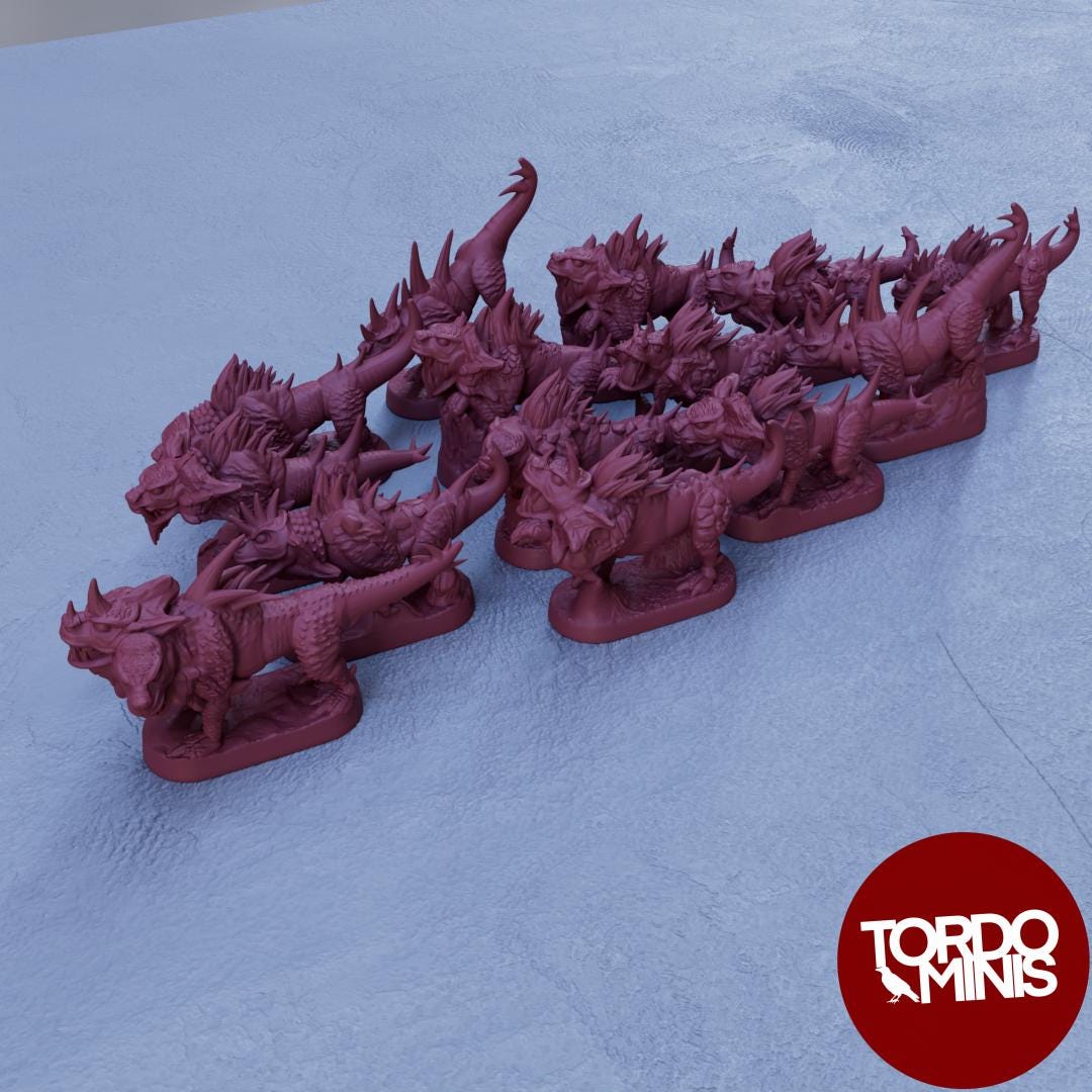 Skull Demon Hounds (tordo Minis) 10mm/15mm/20mm/28mm - Etsy