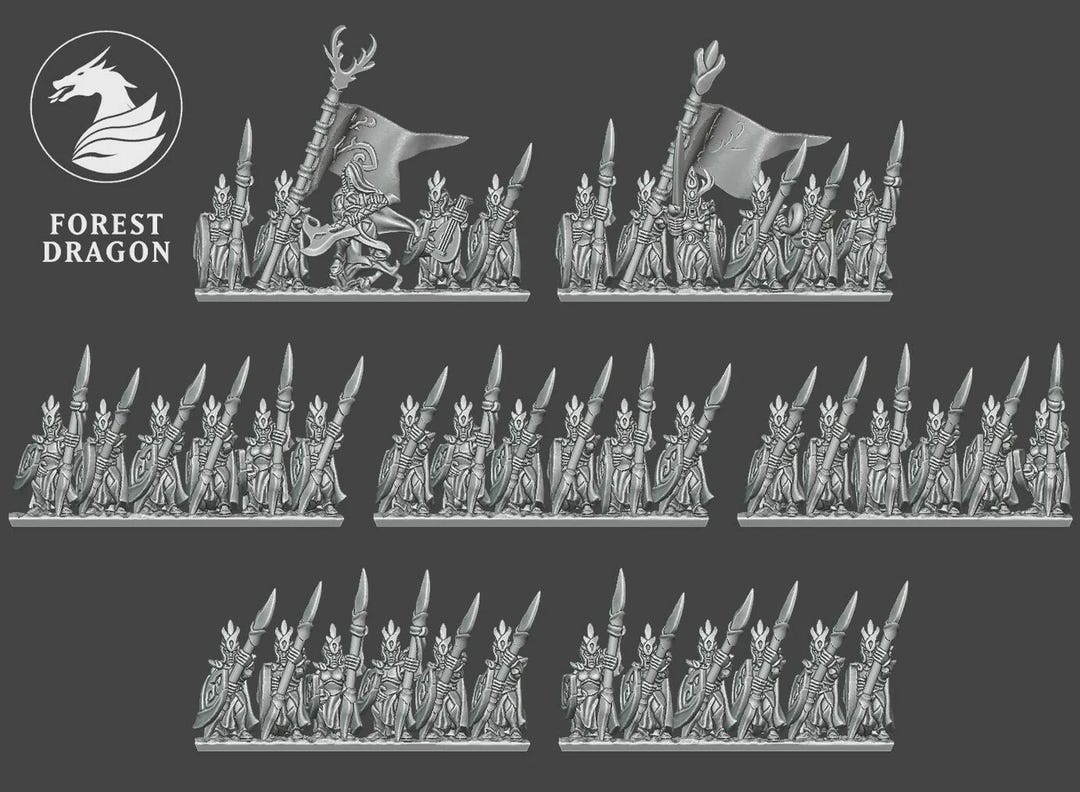 Wyrdwood Stalker Spears (forest Dragon) 10mm/15mm/20mm/28mm - Etsy