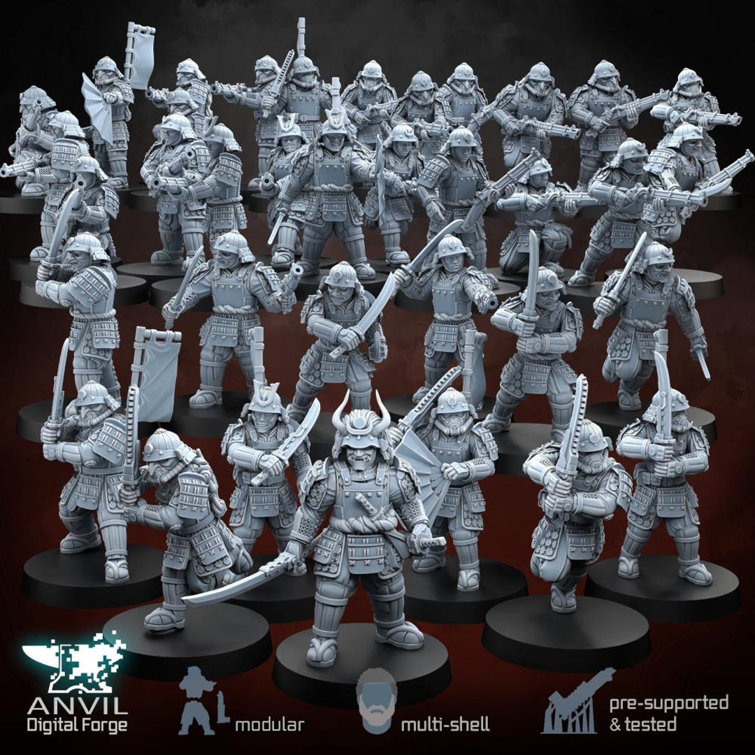 Dieselpunk Japanese Shugendo Exorcist Warband (anvil Miniatures) - Etsy