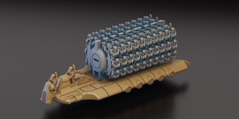 Confederate Heavy Troop Transport (wake's Emporium) 6mm/8mm/10mm/15mm ...