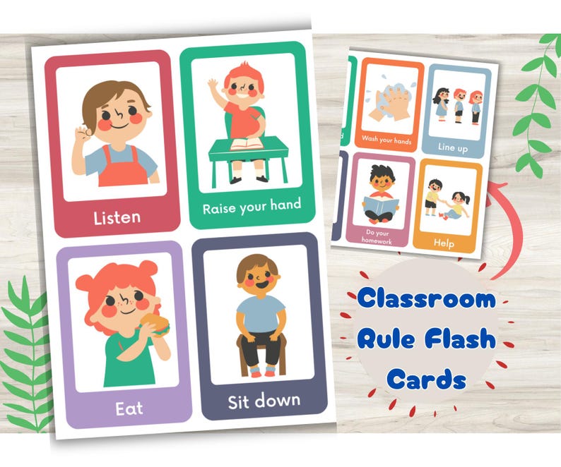 Printable Classroom Rules Download PDF | Daycare Rules | Classroom ...