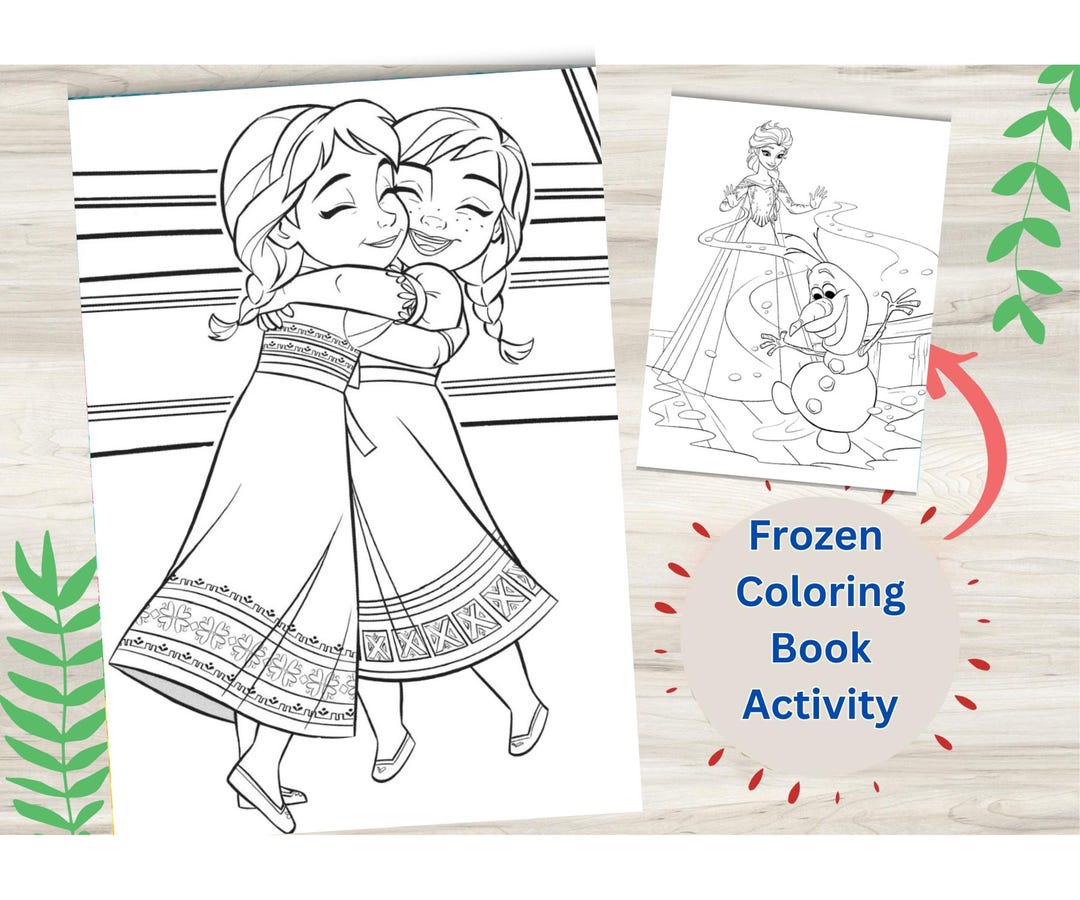 Frozen Coloring Pages, Elsa & Anna Cartoon Cliparts Coloring Book ...
