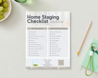 HOME STAGING Canva Templates Checklist, Tips, Business Content & More ...