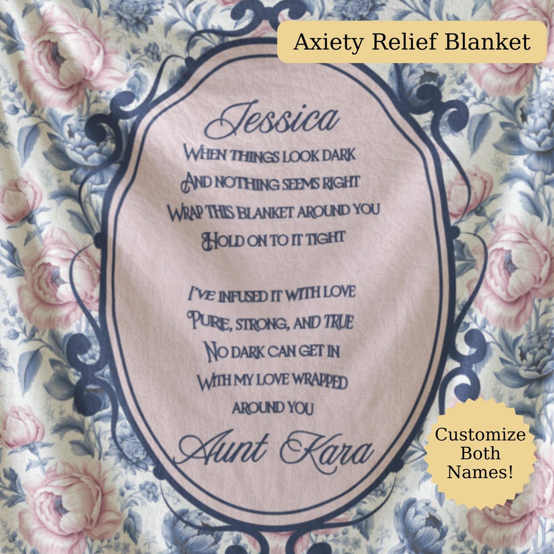 Preppy Rose Teen Blanket Vintage Floral Affirmation Throw Positivity ...