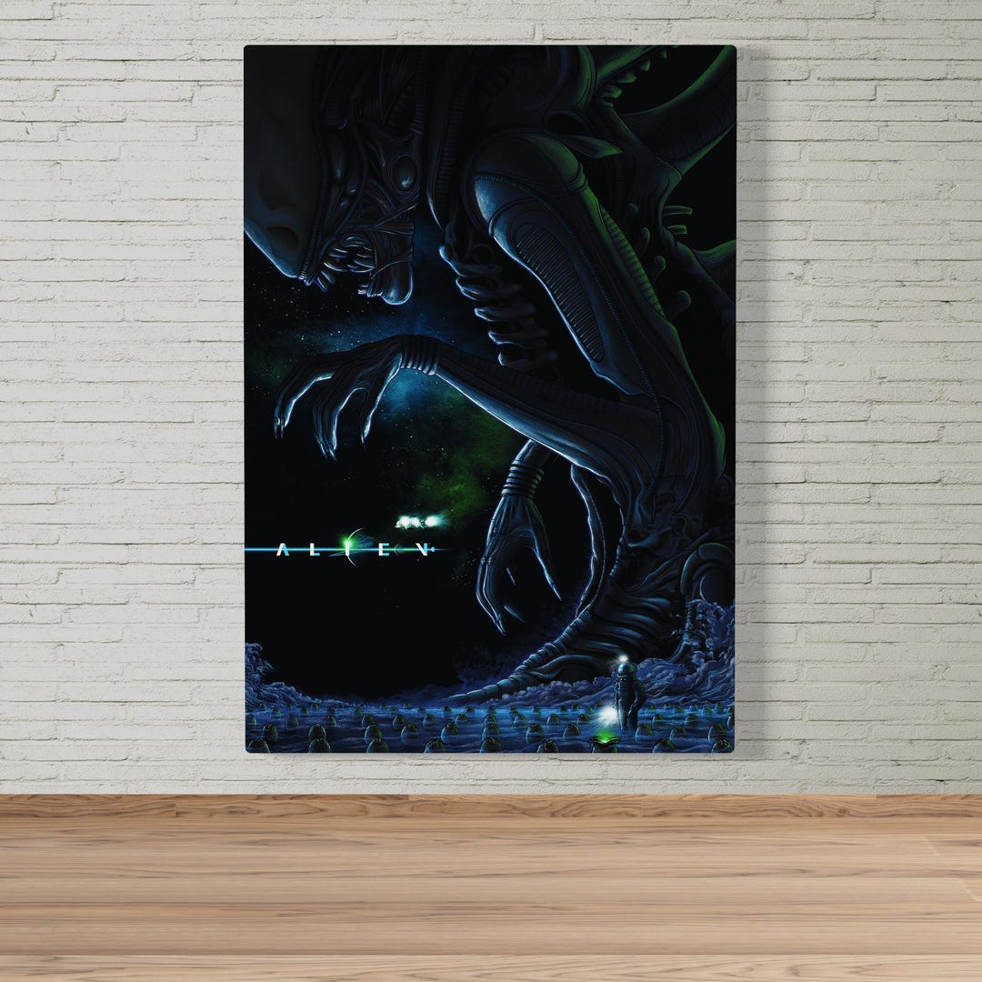 Alien Canvas Print2, Canvas Poster, Wall Art, Rolled Canvas Print, Wall ...