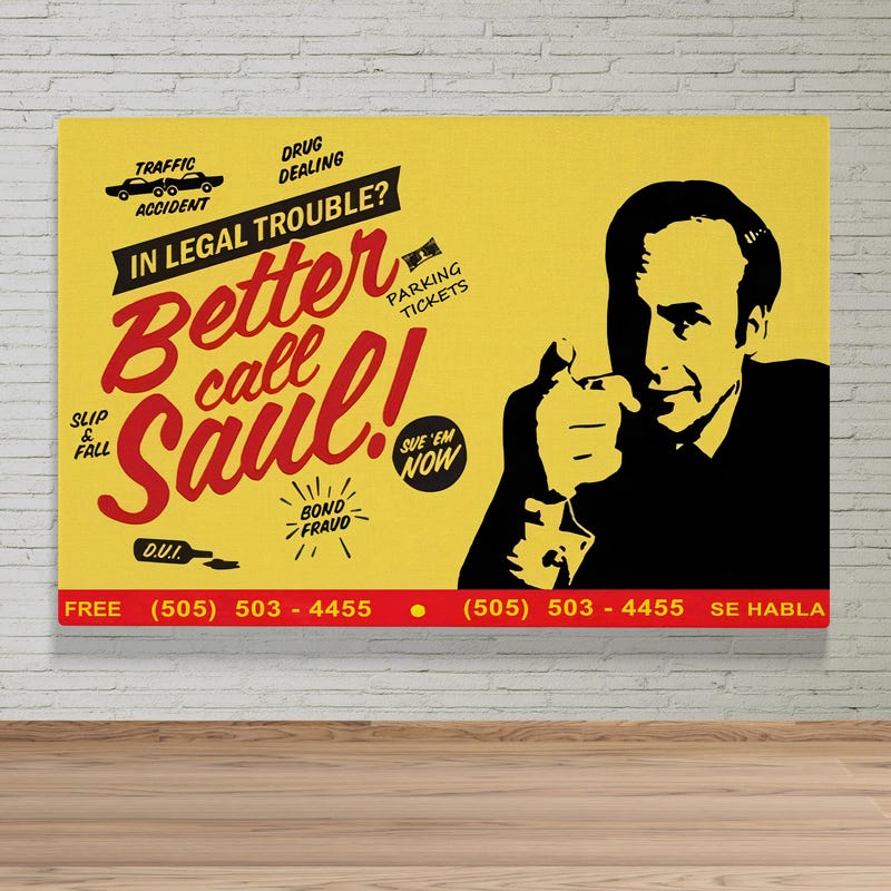 Better Call Saul Poster - Etsy