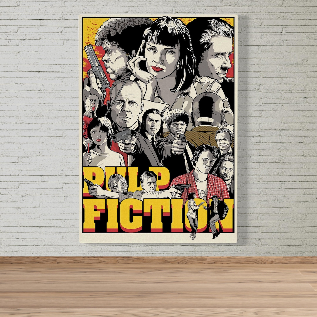 Pulp Fiction Canvas Print#2, Canvas Poster, Wall Art, Rolled Canvas ...